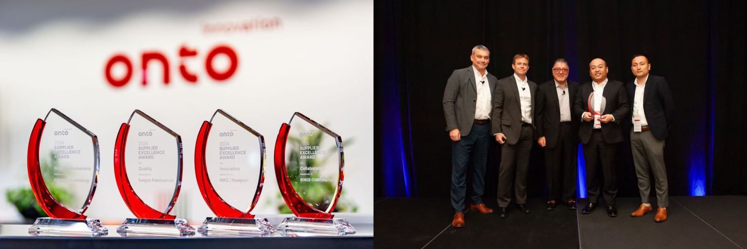 Supplier Award 2024 from Onto Innovation - RORZE