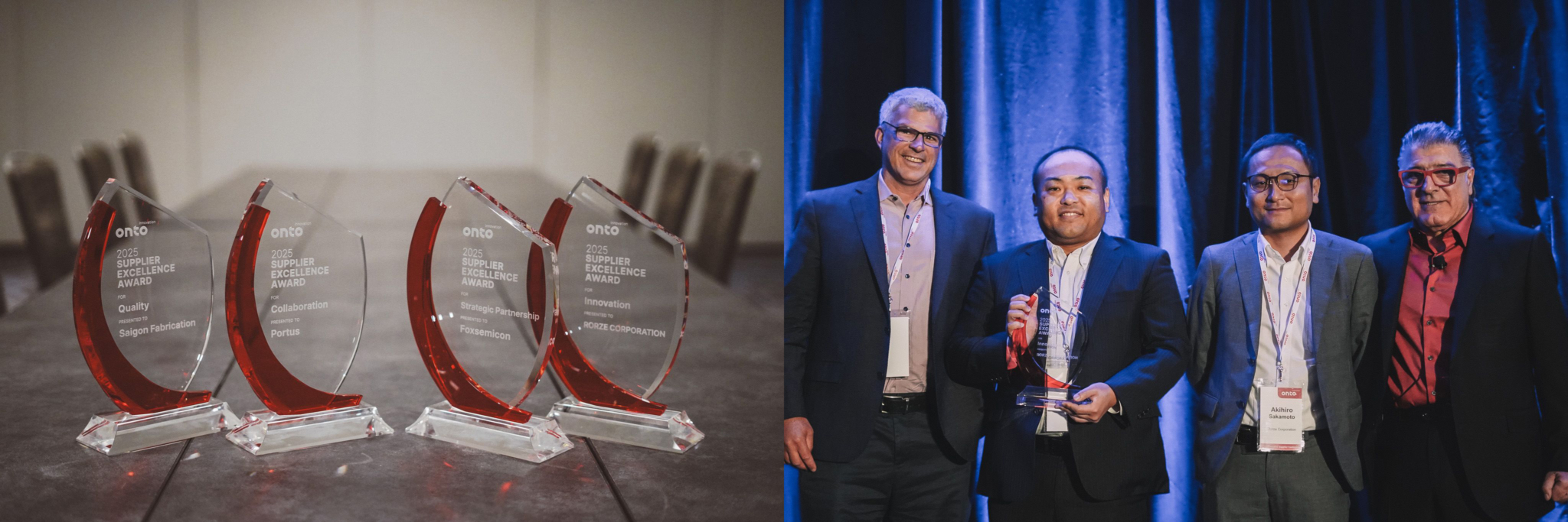 Supplier Award 2025 from Onto Innovation - RORZE